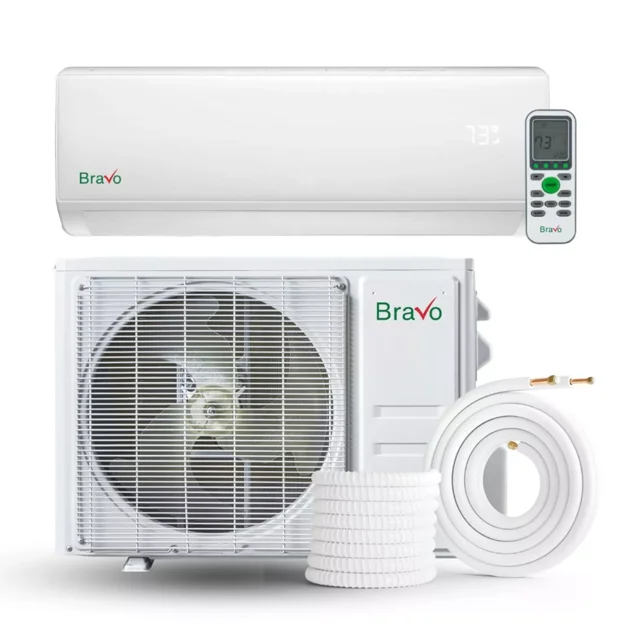 BRAVO 24000 BTU 17 SEER Mini Split AC/ Heating System Pre-Charged ...