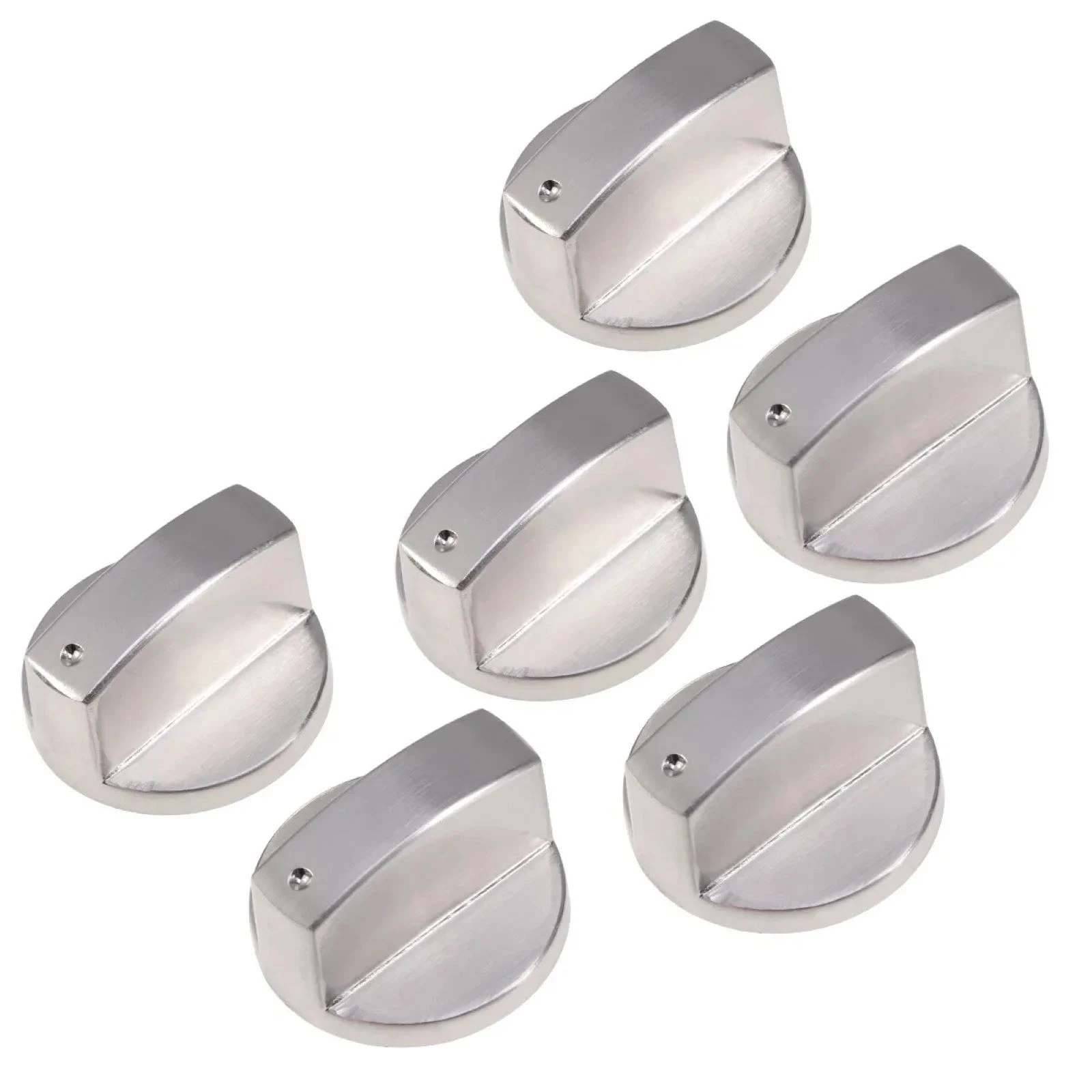 BRAWN- New 6Pcs Gas Stove Knobs Cooker Oven Kitchen Control Metal ...