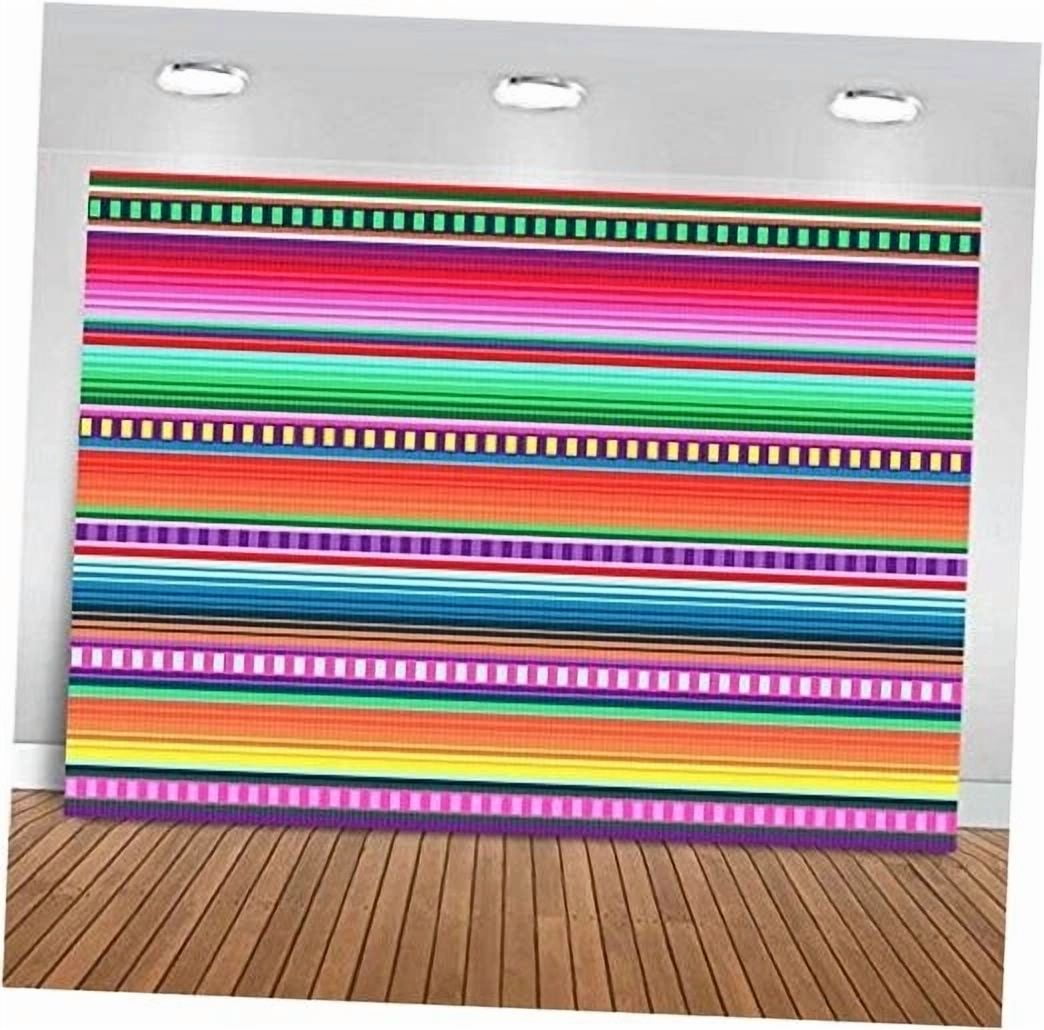 BRAWN- Summer Mexican Fiesta Theme Backdrops Colorful Stripes ...