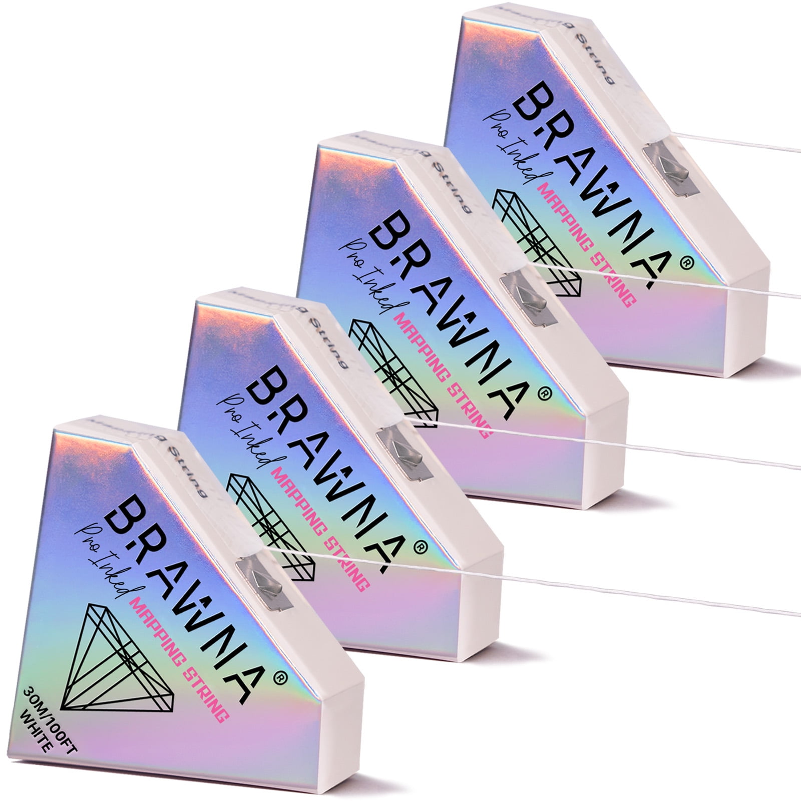 Brawna Pre-Marked Eyebrow Mapping Threading String - 4 Pack - Walmart.com