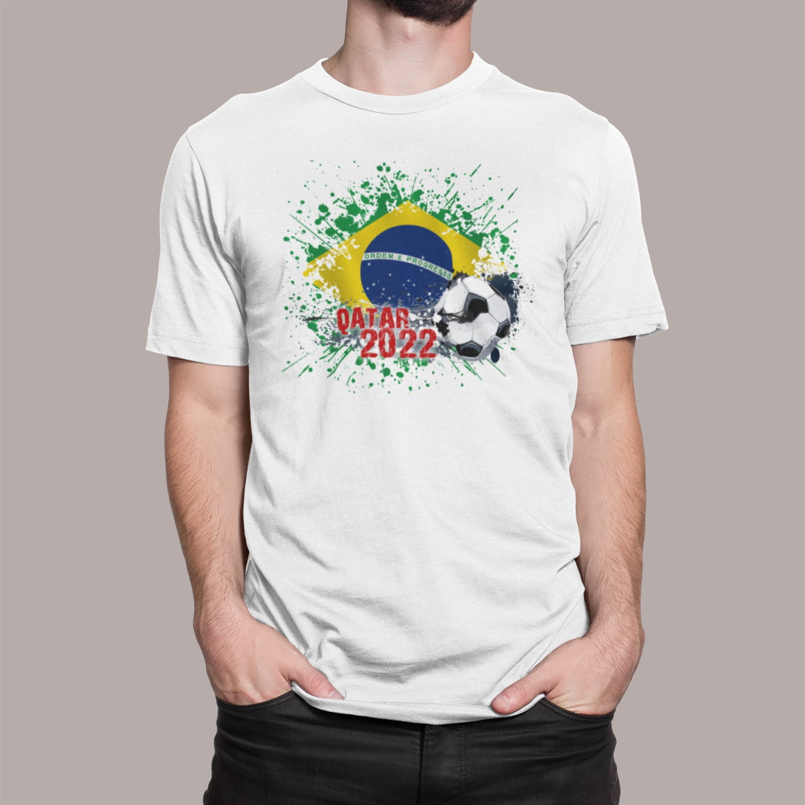 BRAZIL T SHIRT QATAR WORLD CUP 2022 SAMBA CANARIHNO ADULTS KIDS ...
