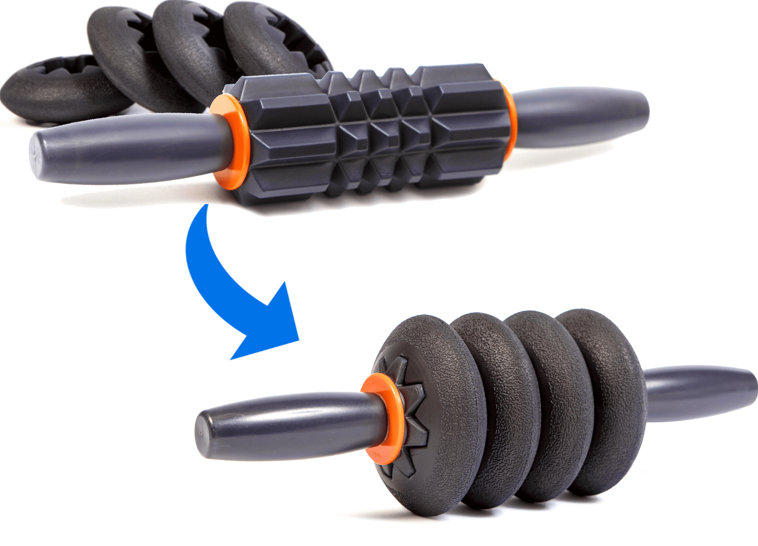 BRAZYN - Morph Massage Stick (4 x Massage Rings) - Portable Muscle ...