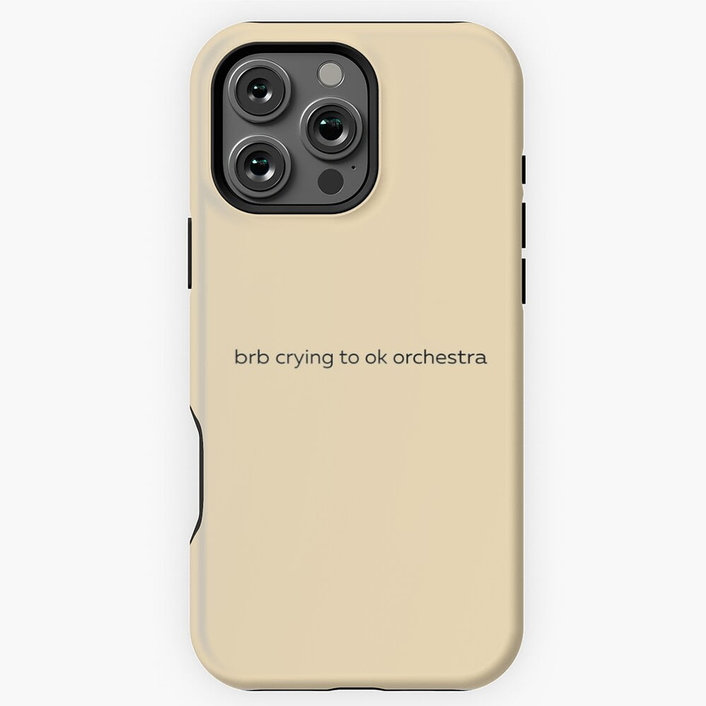 BRB Crying to OKO AJR Album Funny Phone Case for iPhone 16 15 14 13 12 ...