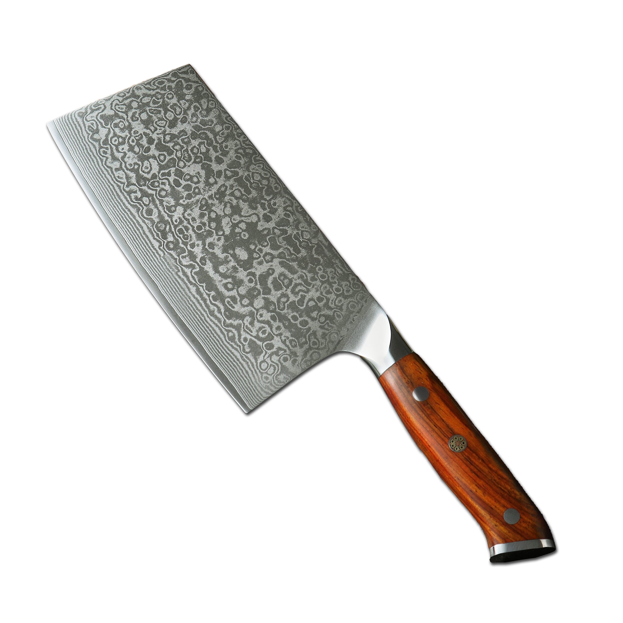 BRBLD 67 Layers Damascus Chef Cleaver with Rosewood Handle - Walmart.com