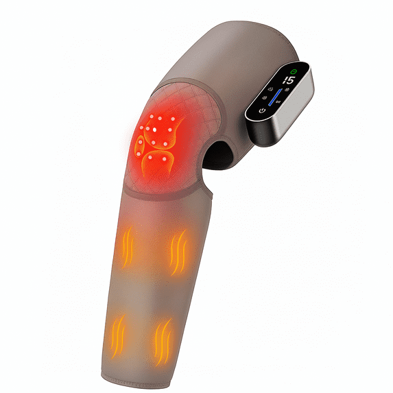 BRBR Heated Leg Massager for Pain Relief, 3 Heat Levels, 3 Vibration ...