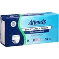 BRBX25 Attends® Extra Absorbent Briefs Regular, 24 Count - Walmart.com