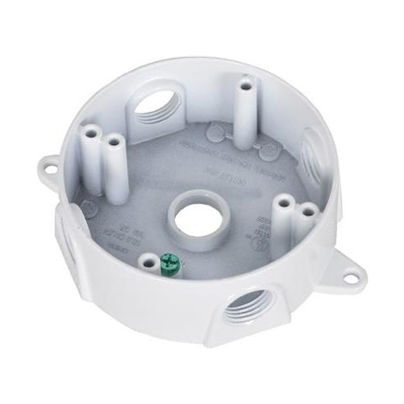 BRD-4-W White Weatherproof Round Outlet Box - Quantity 40 - Walmart.com