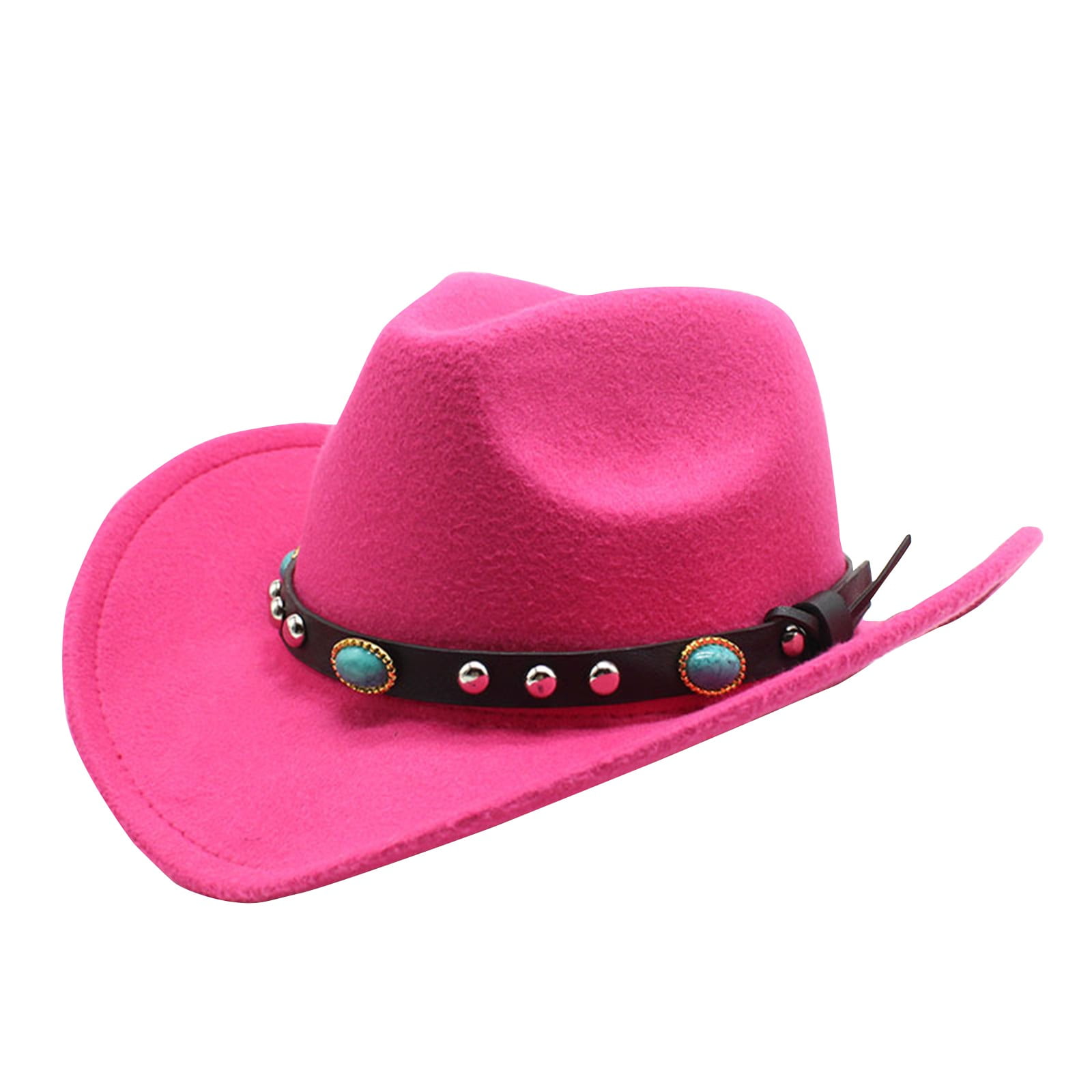 BRDFRL Cowboy Hat for Boys Girls Western Felt Fedora Hat for Kids 3-7 ...