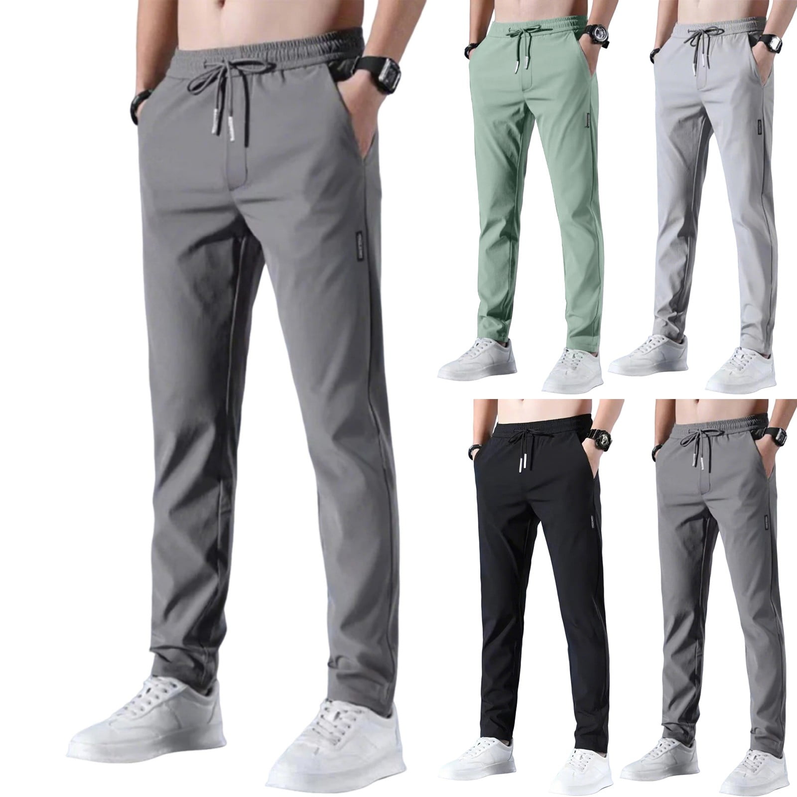 BRDFRL Dandyflex Mens Pants, Easeflexor - Unisex Ultra Stretch Quick ...
