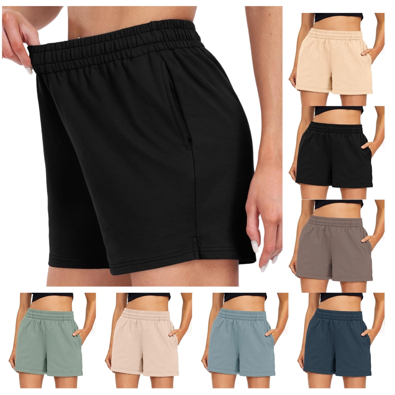 BRDFRL High Waisted Comfy Shorts for Women Trendy 2025 Summer Shorts ...