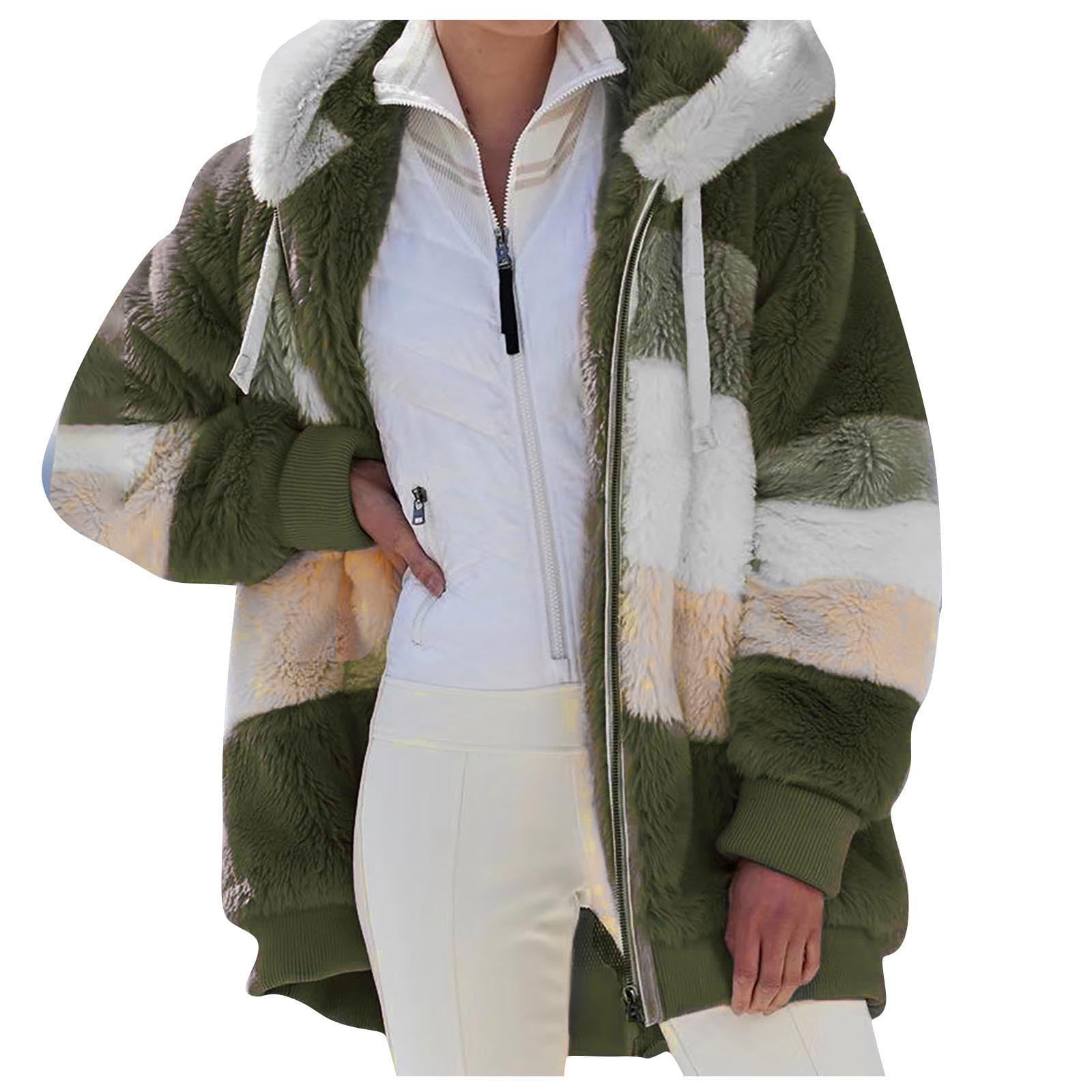 BRDFRL Lamb Wool Padded Coat, 2024 New Contrasting Lamb Wool Padded ...