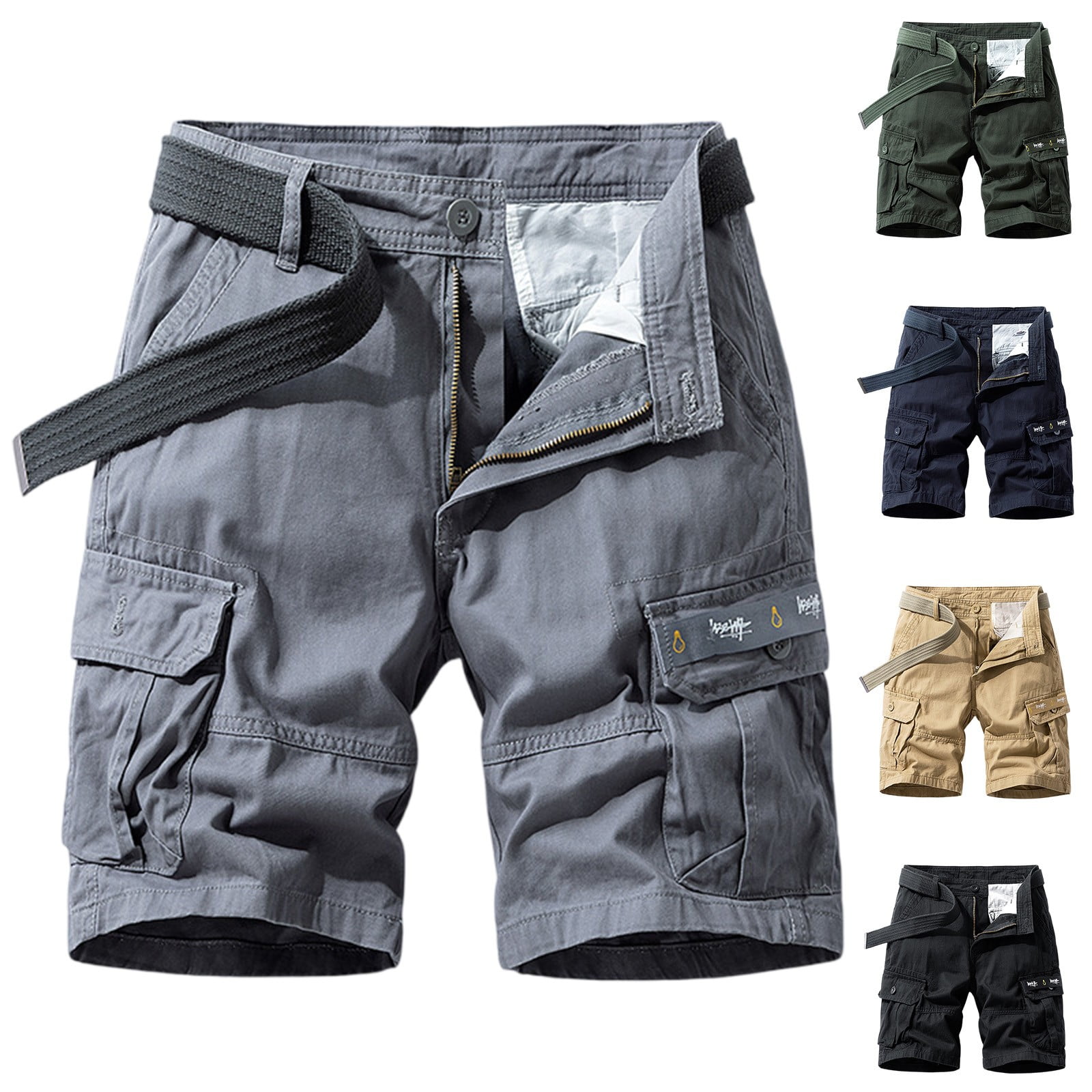 BRDFRL Mens Tactical Stretch Outdoor Cargo Shorts Wear Resistant Rip ...