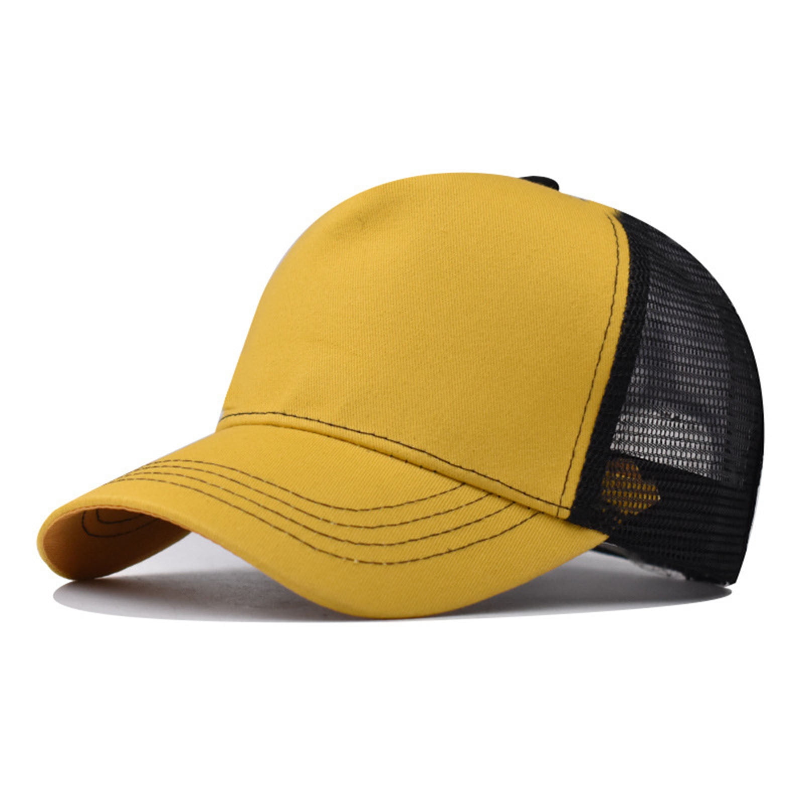 BRDFRL Polyester Foam Front 5 Panel High Crown Mesh Back Trucker Hat ...