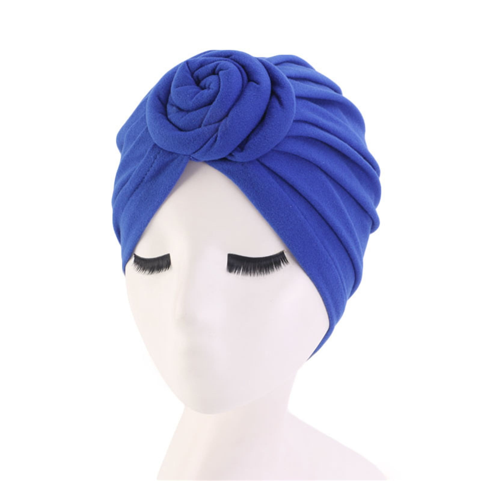 BRDFRL Stretch Turban Hats for Women - African Knot Headwraps Soft Pre ...