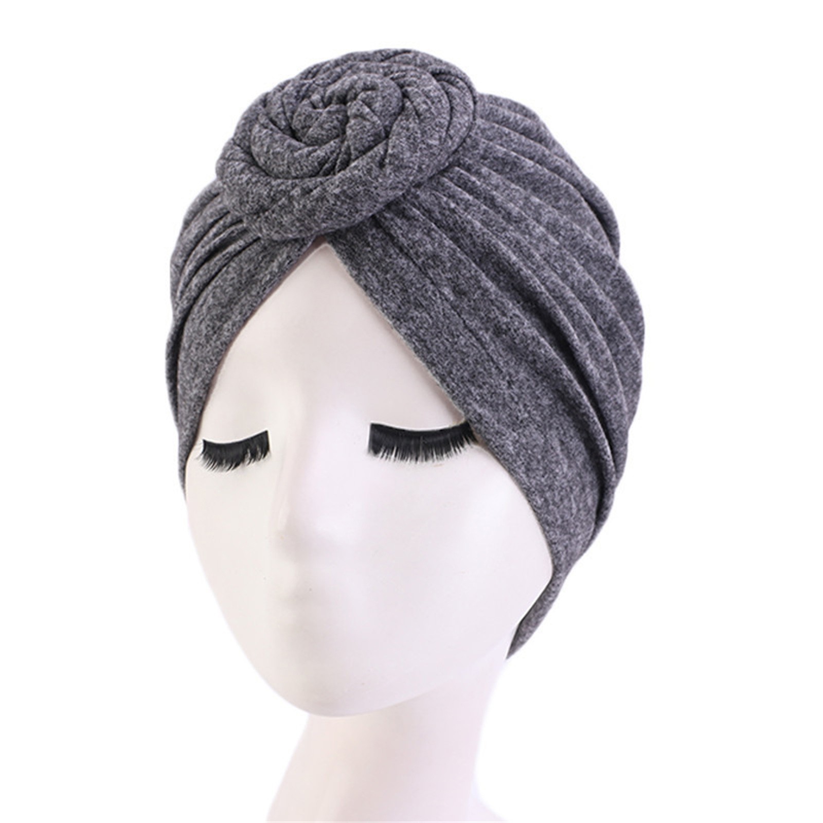 BRDFRL Stretch Turban Hats for Women - African Knot Headwraps Soft Pre ...
