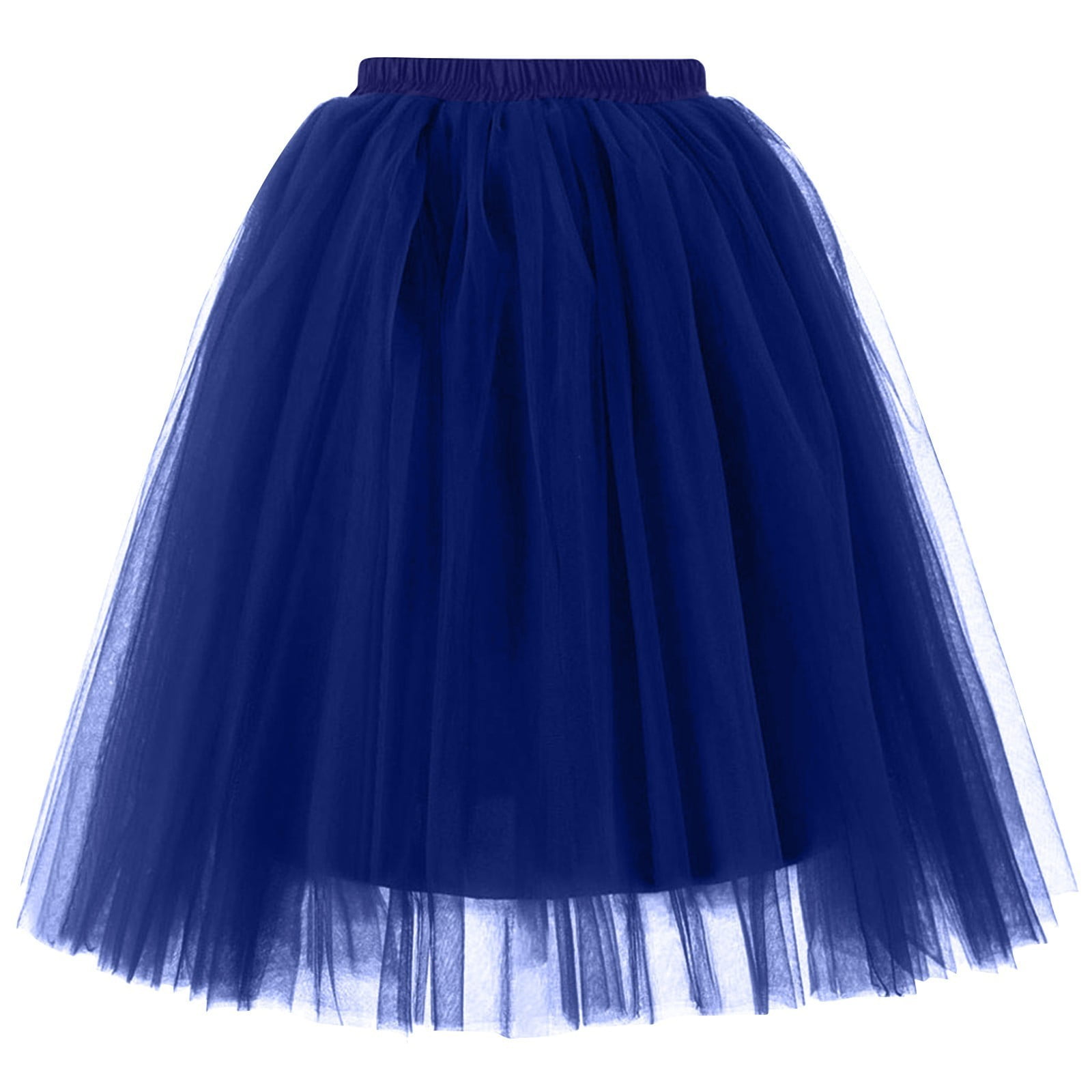 BRDFRL Women's A Line Short Tutu Tulle Prom Party Skirt Royal Blue M ...