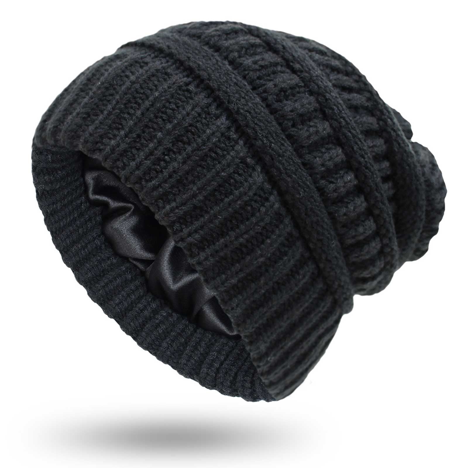 BRDFRL Womens Winter Hat - Warm Chunky Cable Knit Beanies - Winter ...