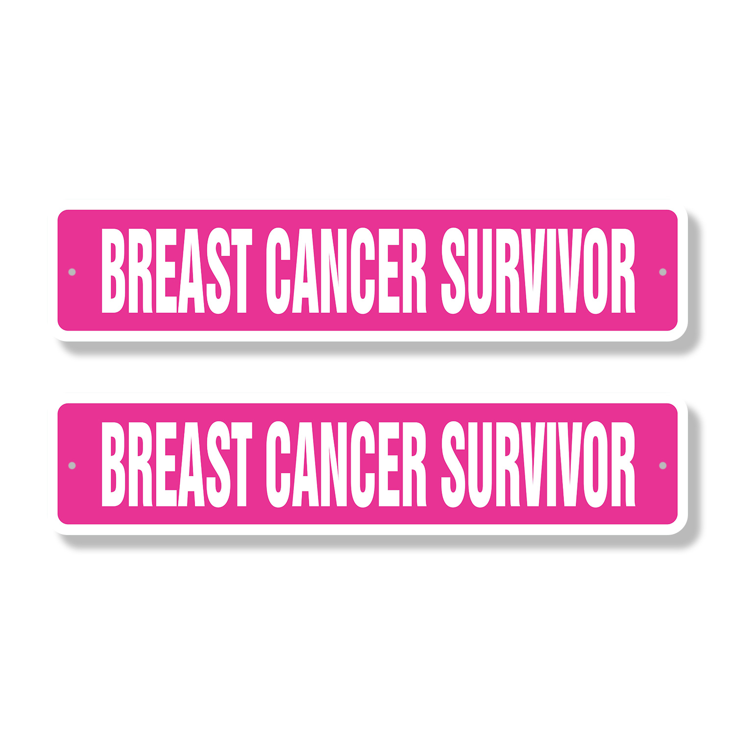 BREAST CANCER SURVIVOR Classic Street Sign (2 Pack) strong woman ...