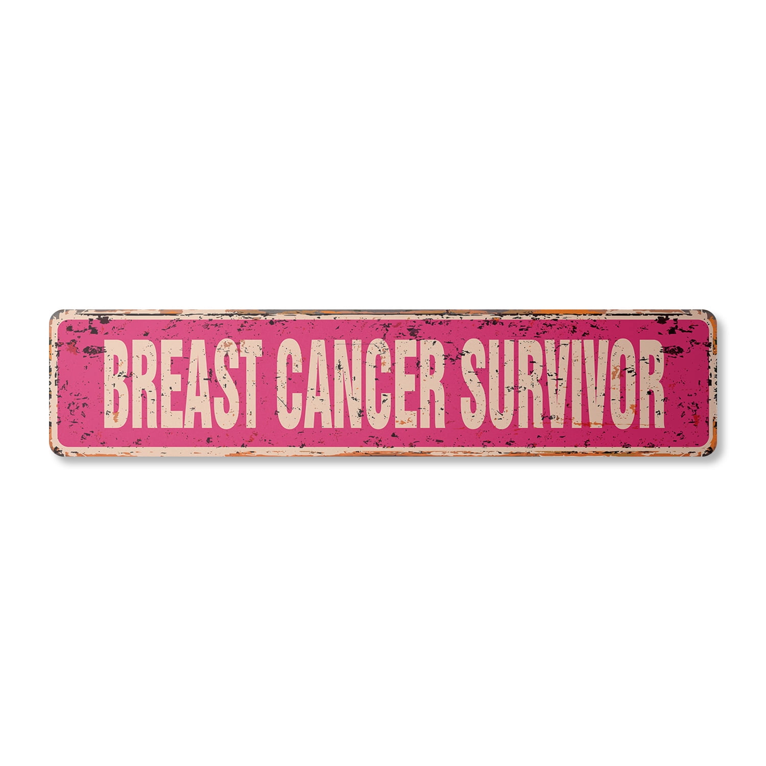 BREAST CANCER SURVIVOR Vintage Aluminum Street Sign strong woman ...