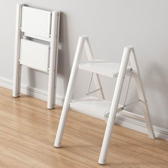 BREENHILL Step Ladder, Folding 2 Step Stool with Wider Anti-Slip Pedal ...