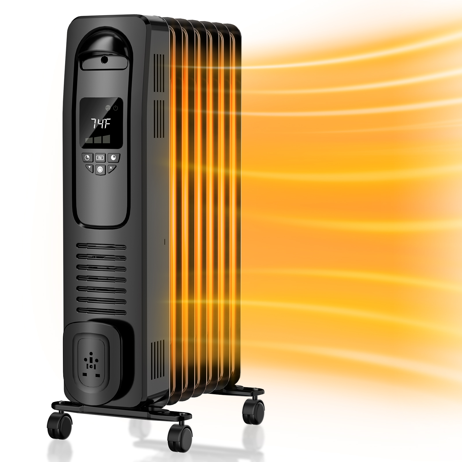 Health Rite 400W Wall Convection Panel Heater with Thermostat - Walmart.com