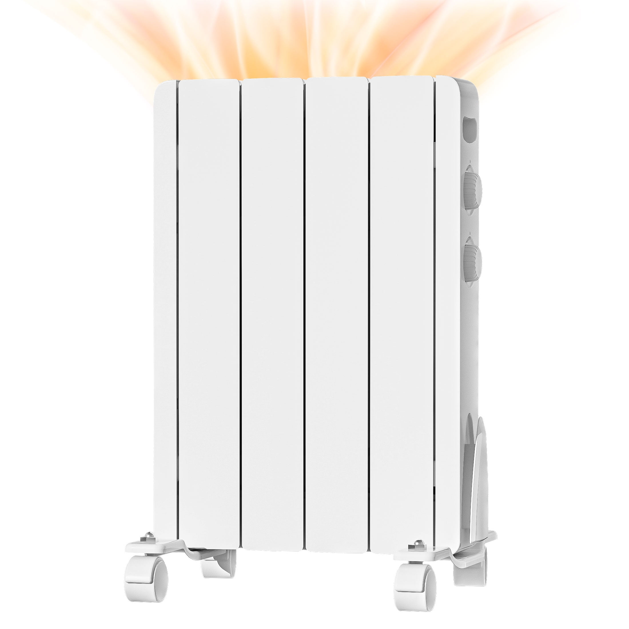 BREEZEHEAT 800W - Electric Wall/Freestanding Aluminium Radiator Heater ...