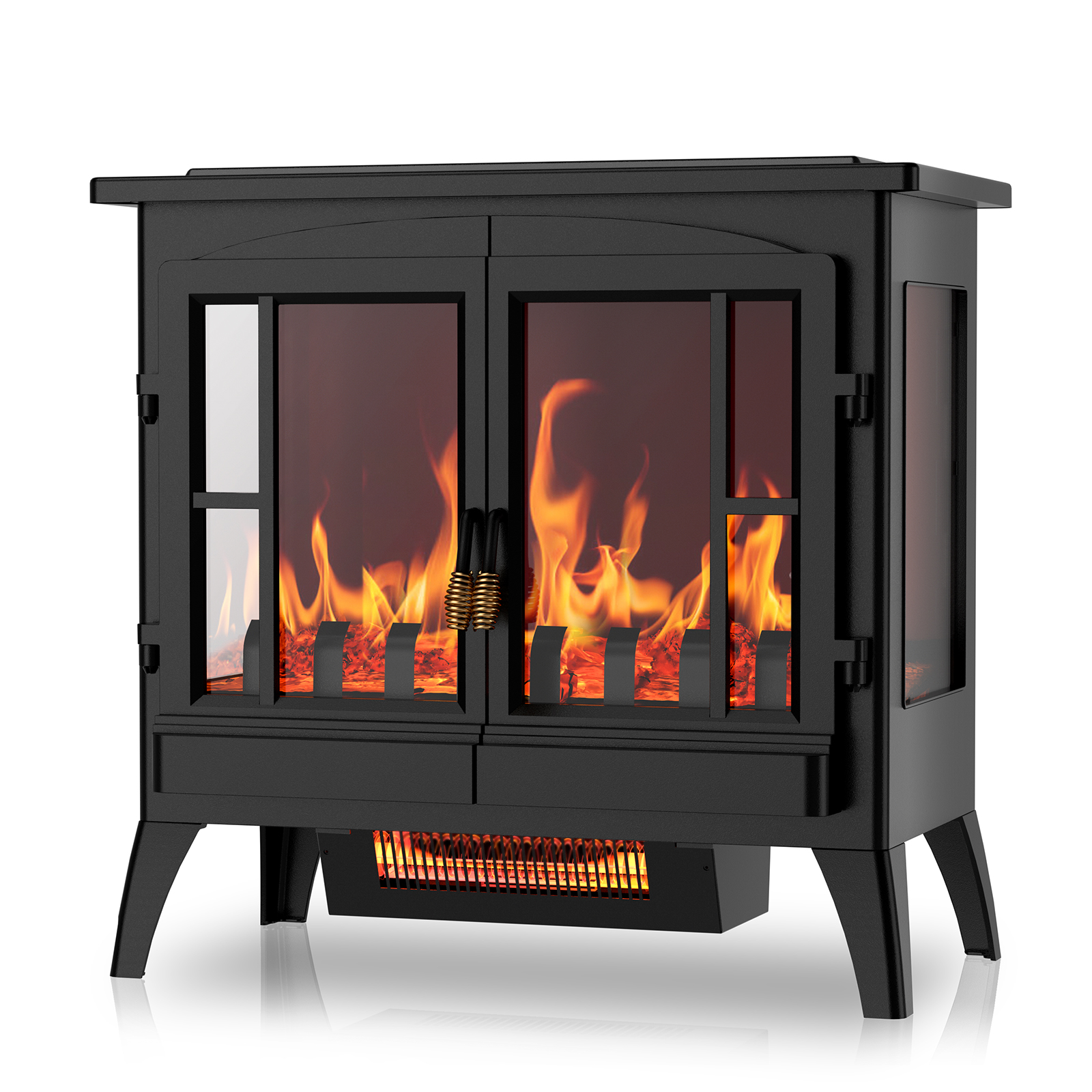 Better Homes & Gardens Freestanding Fan Forced 1500W Portable Fireplace ...