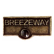 10 Switch Plate Tags SHELF Name Signs Labels Cast Brass Traditional ...