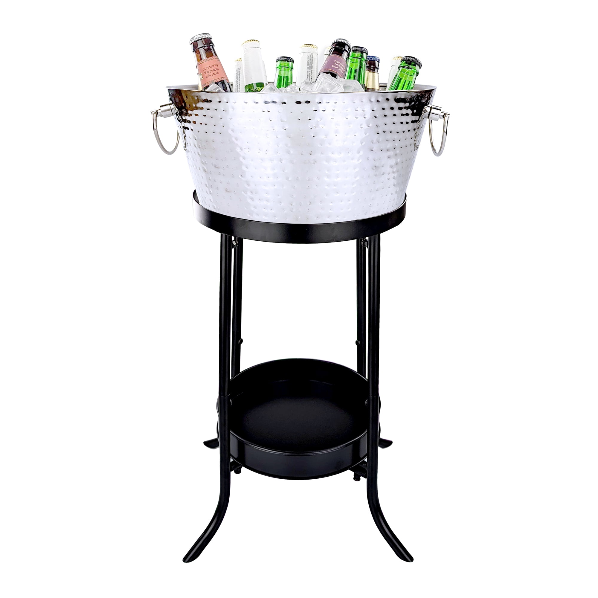 BREKX Anchored Model Round Beverage Tub Insulated for Ice with Stand in ...