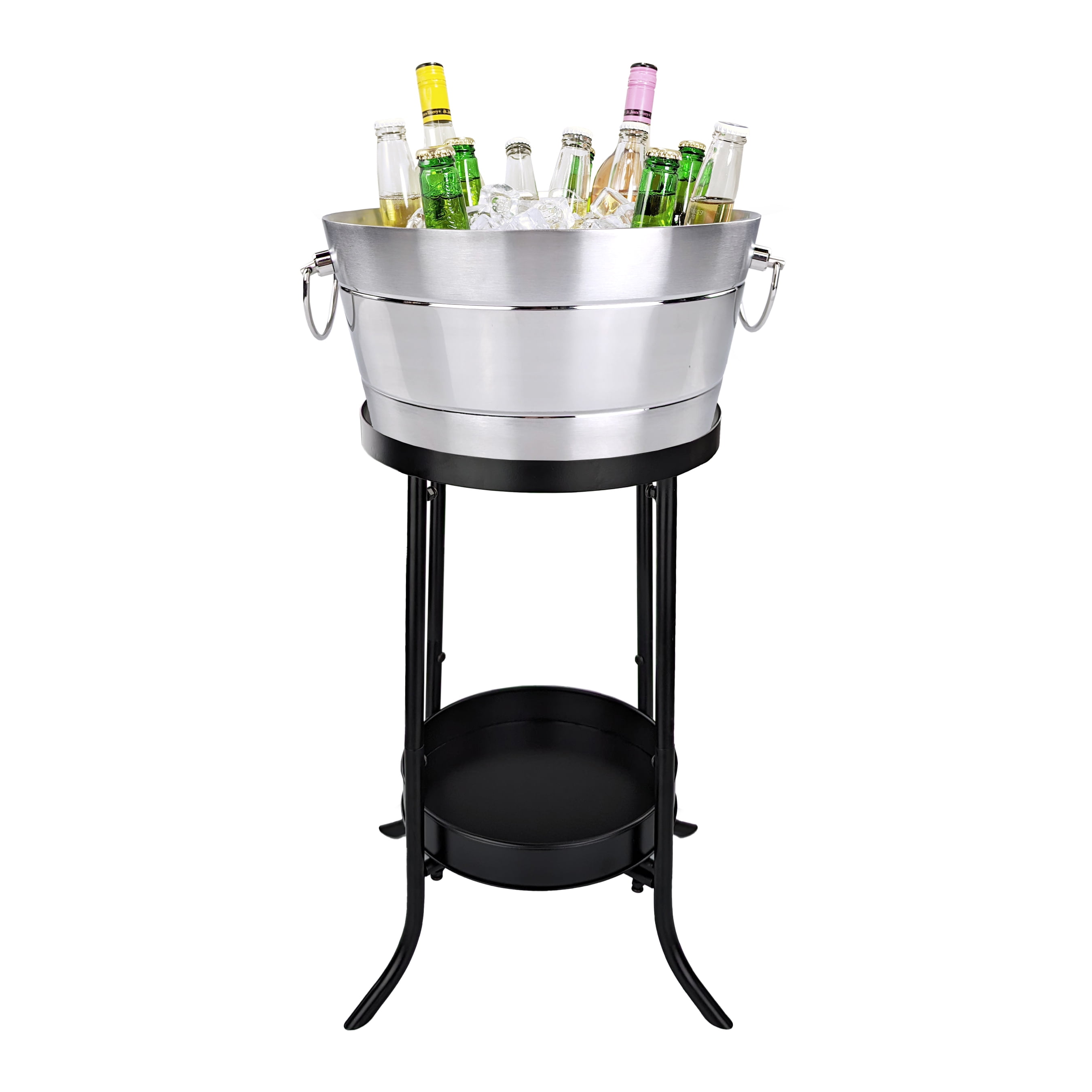 BREKX Anchored Brushed Stainless Beverage Tub Insulated with Stand in ...