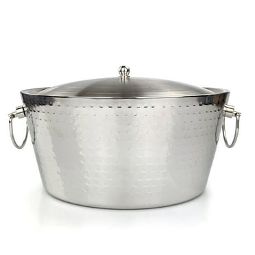 BREKX Insulated Mini Iceberg Ice Bucket with Lid & Scoop, Stainless ...