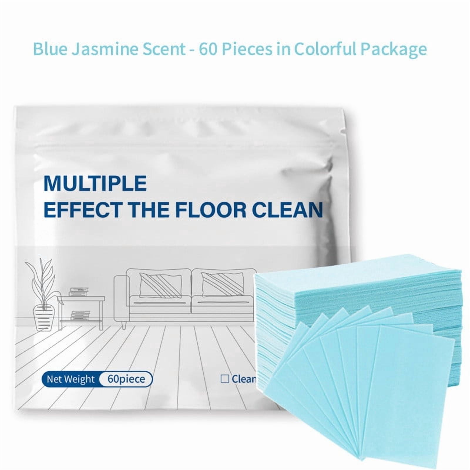 BRELIL Floor Cleaning Sheets 60pcs, Multi-Effect Floor Cleaner Tablets ...