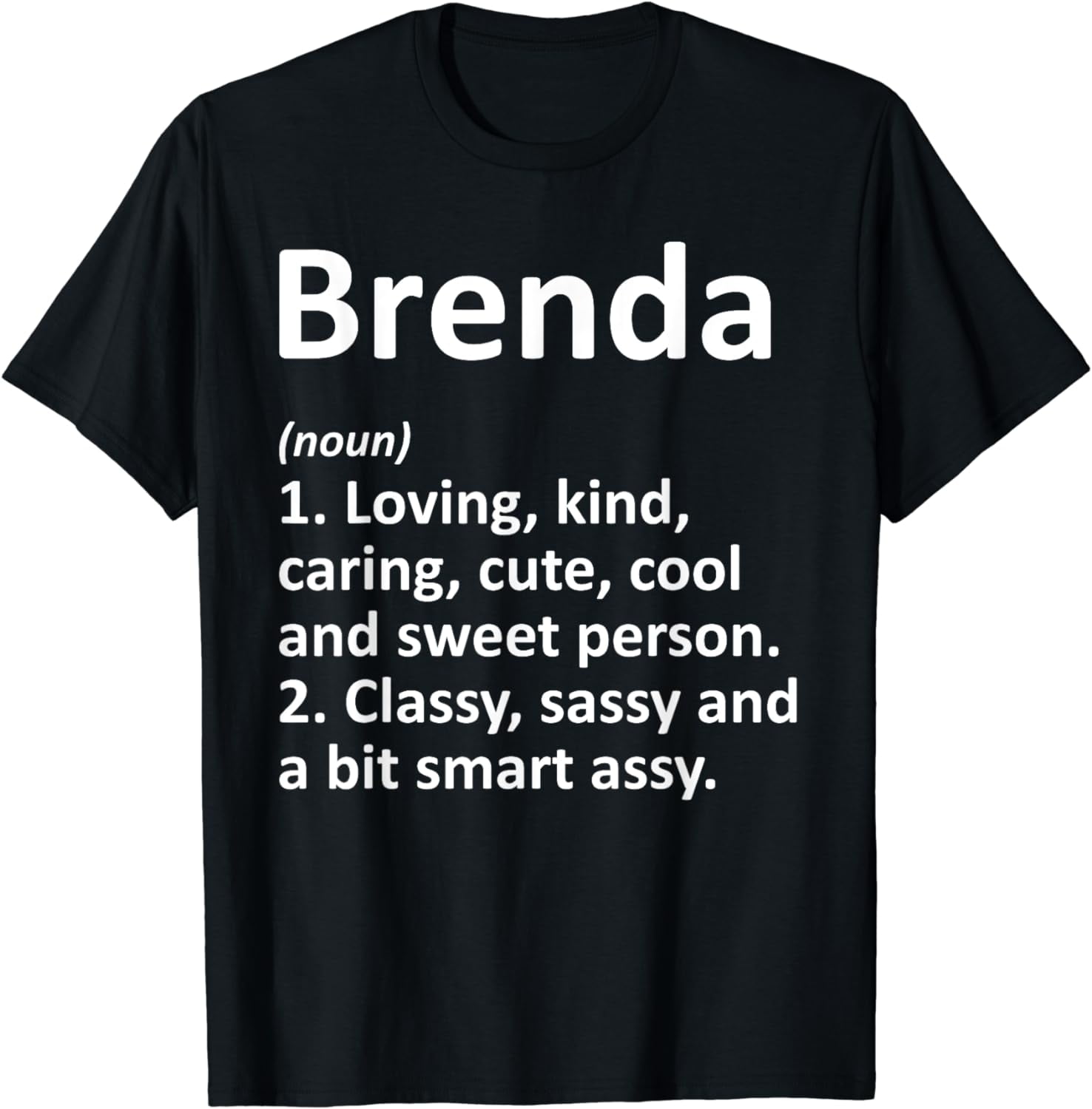 BRENDA Definition Personalized Name Funny Birthday Gift Idea T-Shirt ...