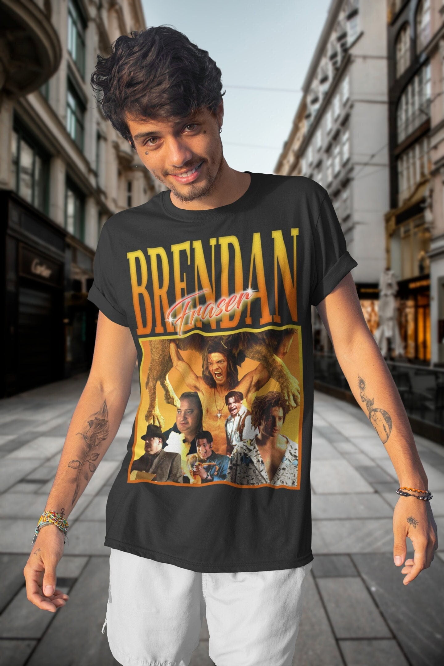 Brendan Fraser Shirt Brendan Homage Vintage Tshirt Brendan Fraser