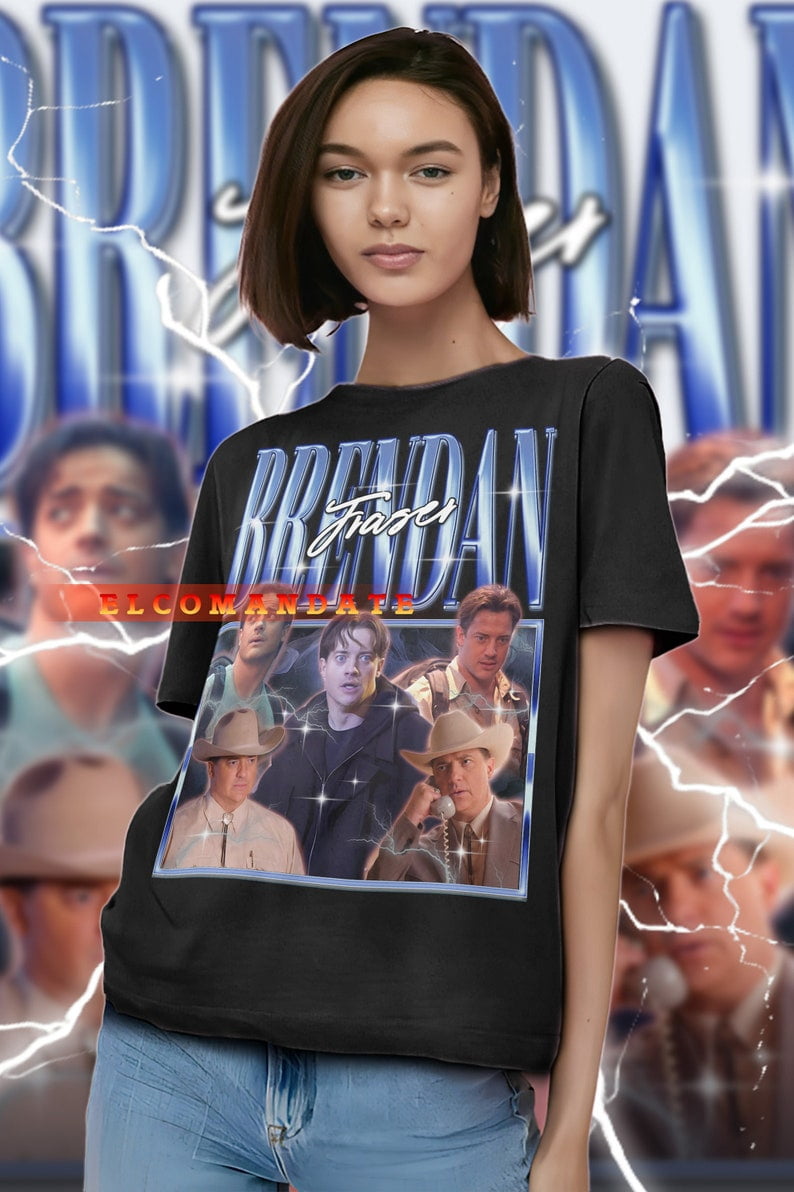 BRENDAN FRASER Vintage Shirt, Brendan Fraser Homage Tshirt, Brendan ...