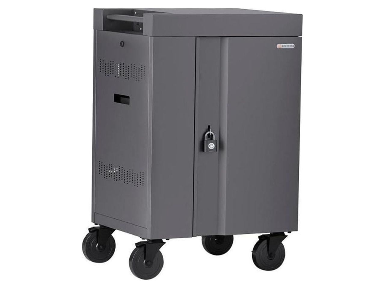 Bretford CUBE Cart Mini Charging Cart AC for 20 Devices, Charcoal Paint ...