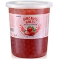 BREXONIC Bursting Boba Pearls Strawberry Tapioca Pearls for Bubble Tea ...