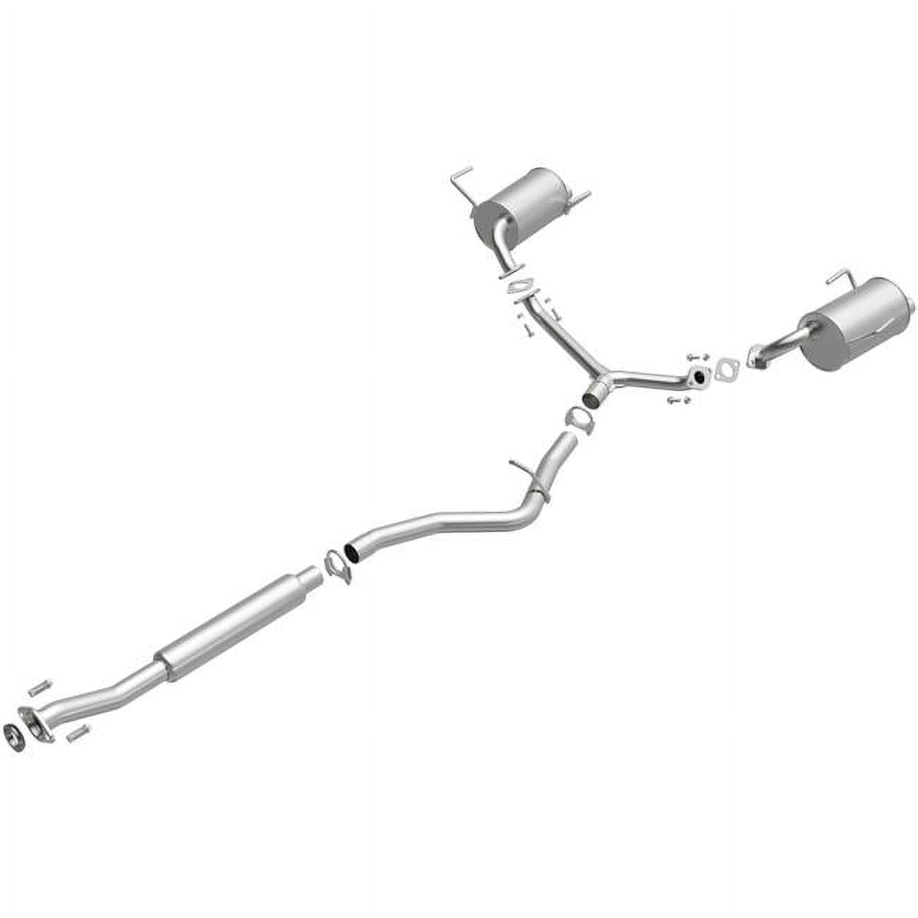 BRExhaust BRX106-0133 Direct Fit Exhaust System for 2009-2013 Subaru ...