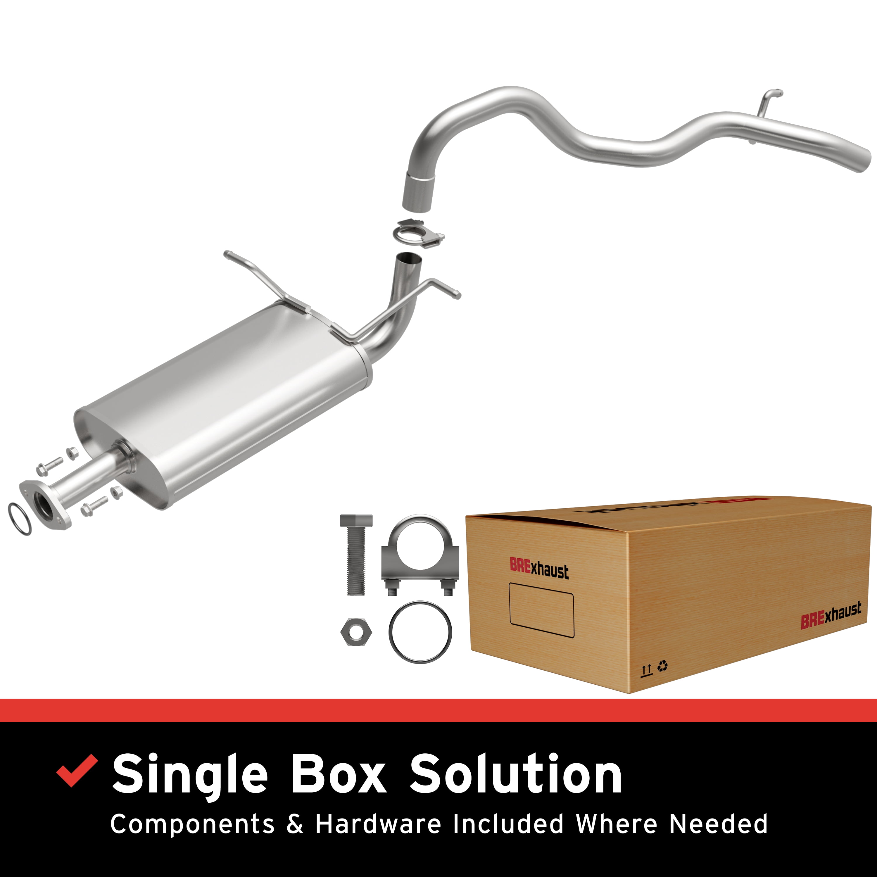 BRExhaust OE Replacement Exhaust System Kit 106-0673: Compatible with ...