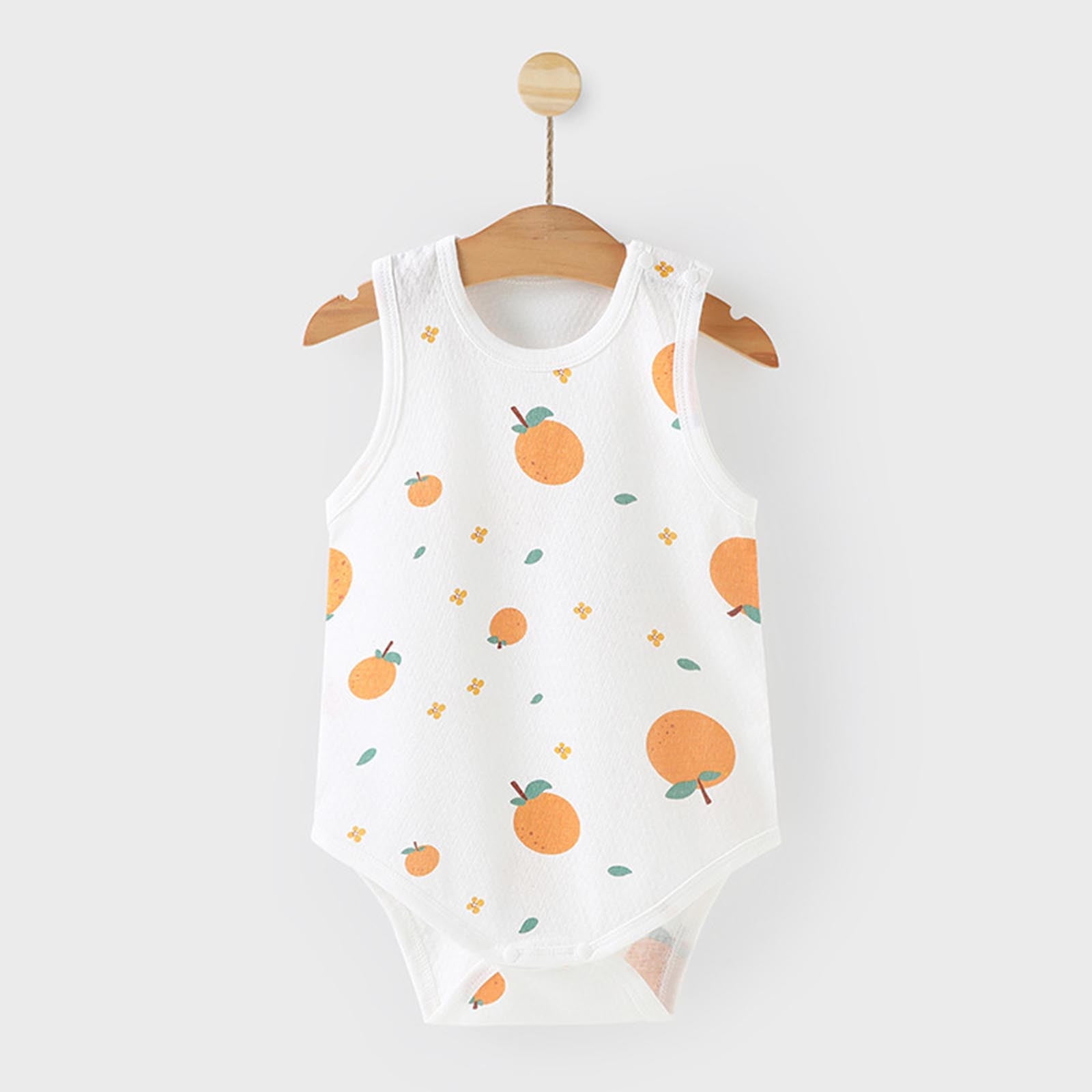 BRGZLK Baby Bodysuits Summer Cute Printed Cotton Sleeveless Thin ...