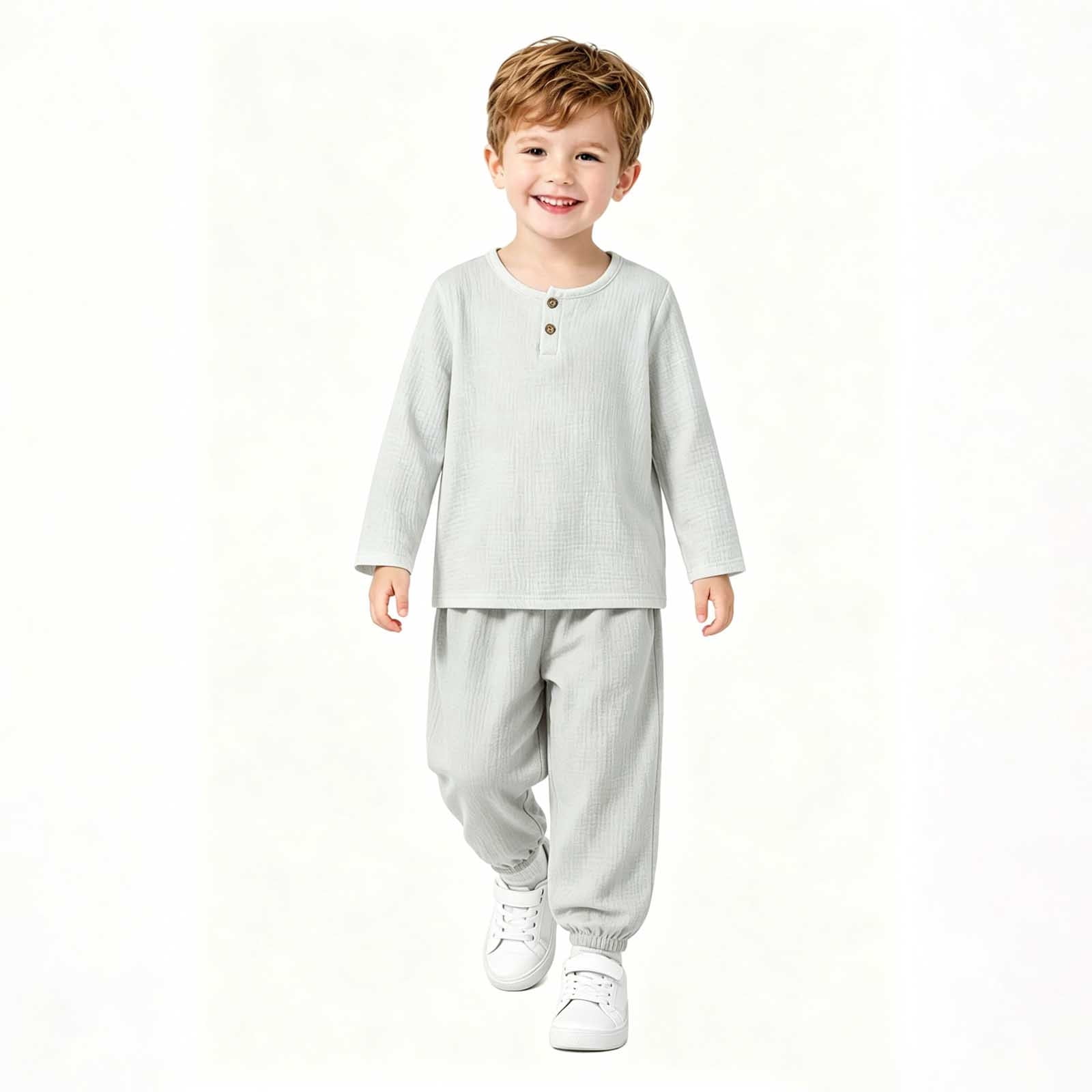BRGZLK Baby Boys Girls 2 Piece Outfits Summer 2026 Casual Solid Color ...