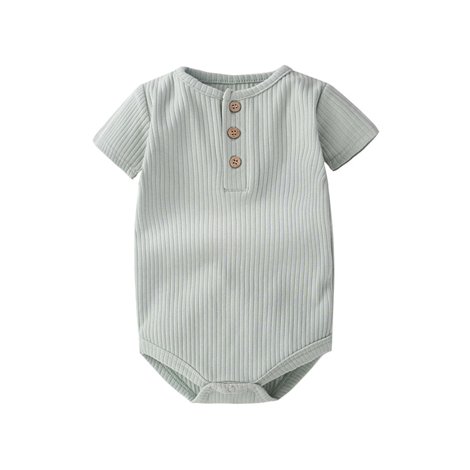 BRGZLK Baby Girl Boy Jumpsuit 2026 Trendy Solid Color Short Sleeve ...
