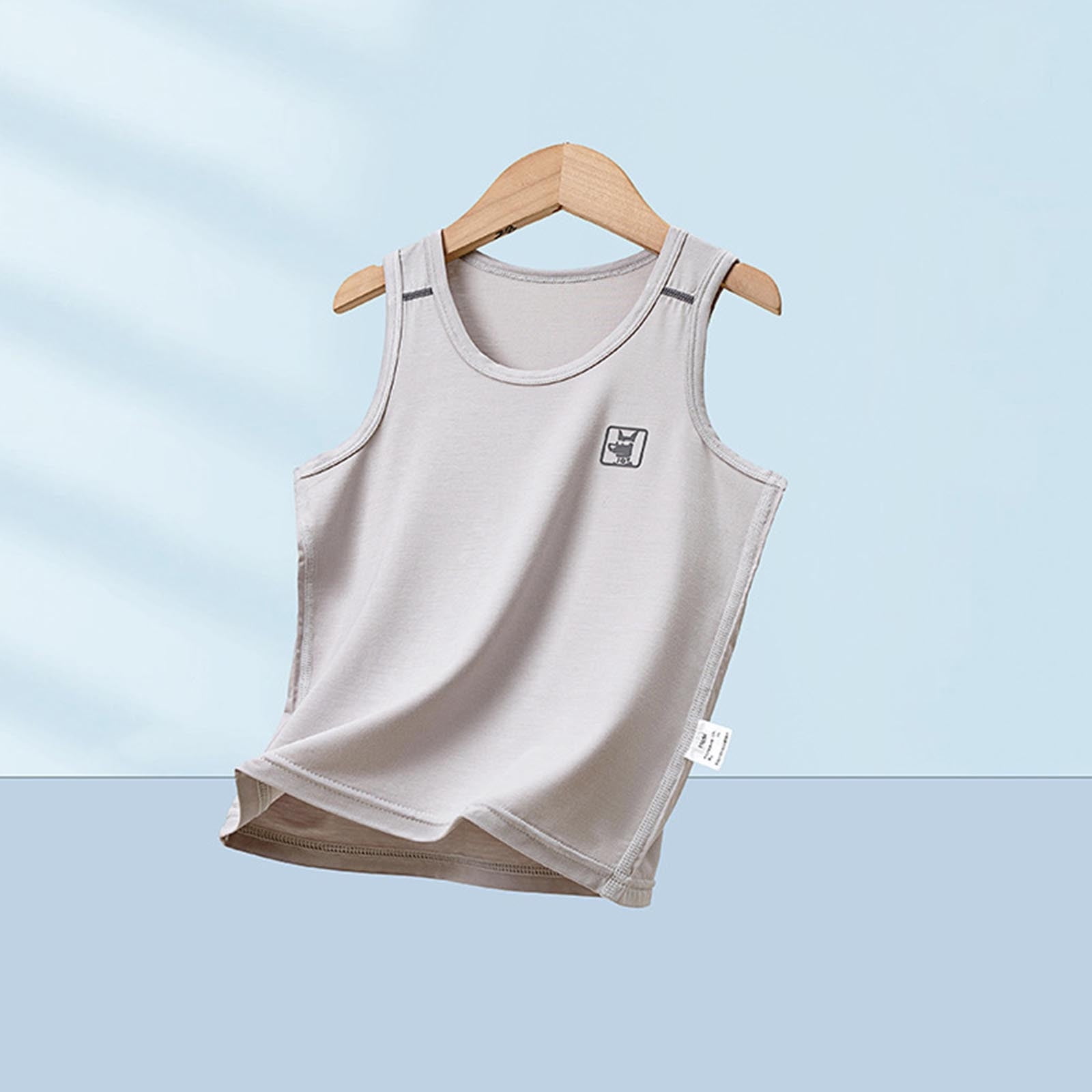 BRGZLK Children's Cotton Tank Top Summer New Trendy Solid Sleeveless ...