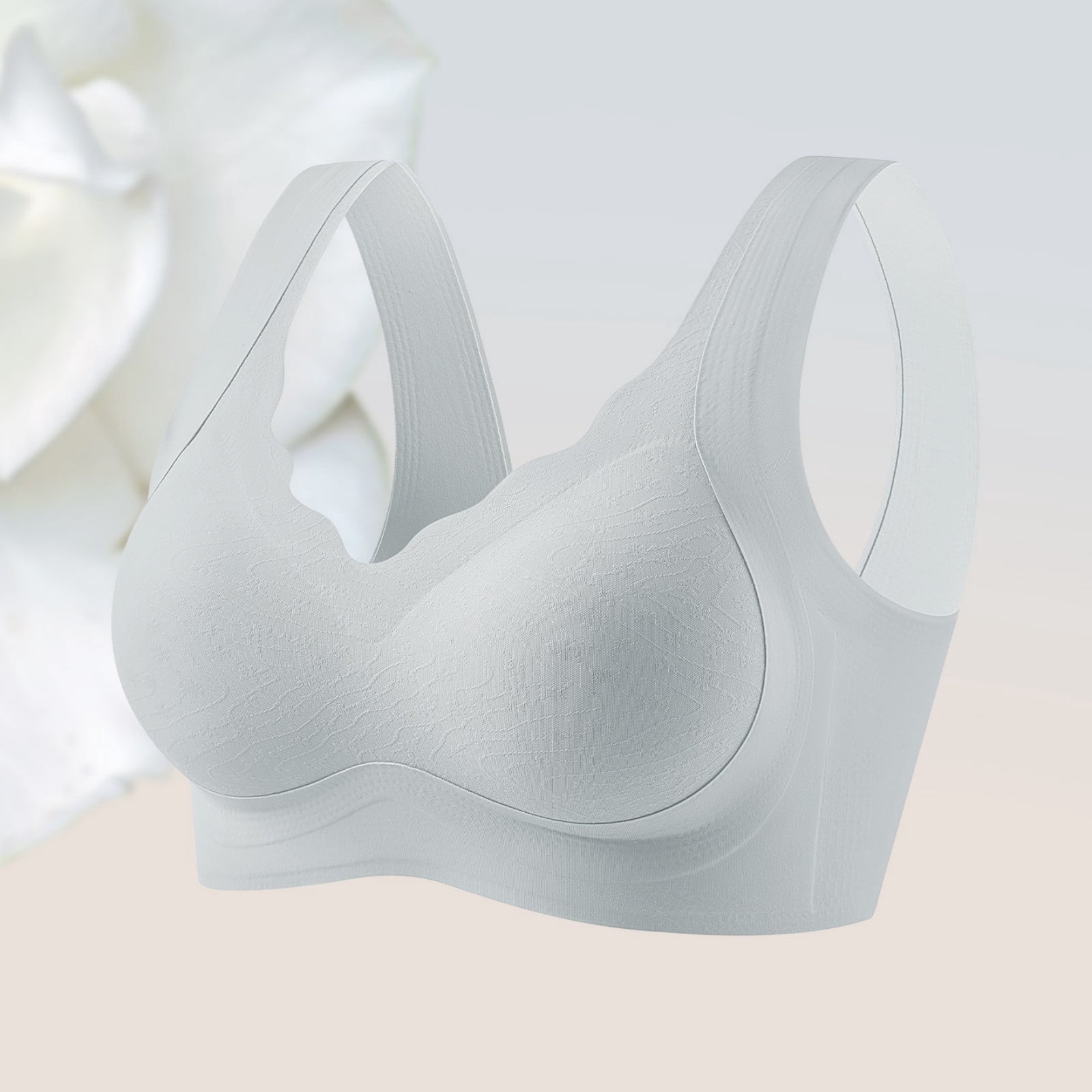 BRGZLK Full Coverage Bras for Women Trendy Solid Color No Underwire ...