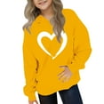 BRGZLK Girls' Sweatshirt 2026 Fashion Wool Lining Heart-Shaped Pattern ...