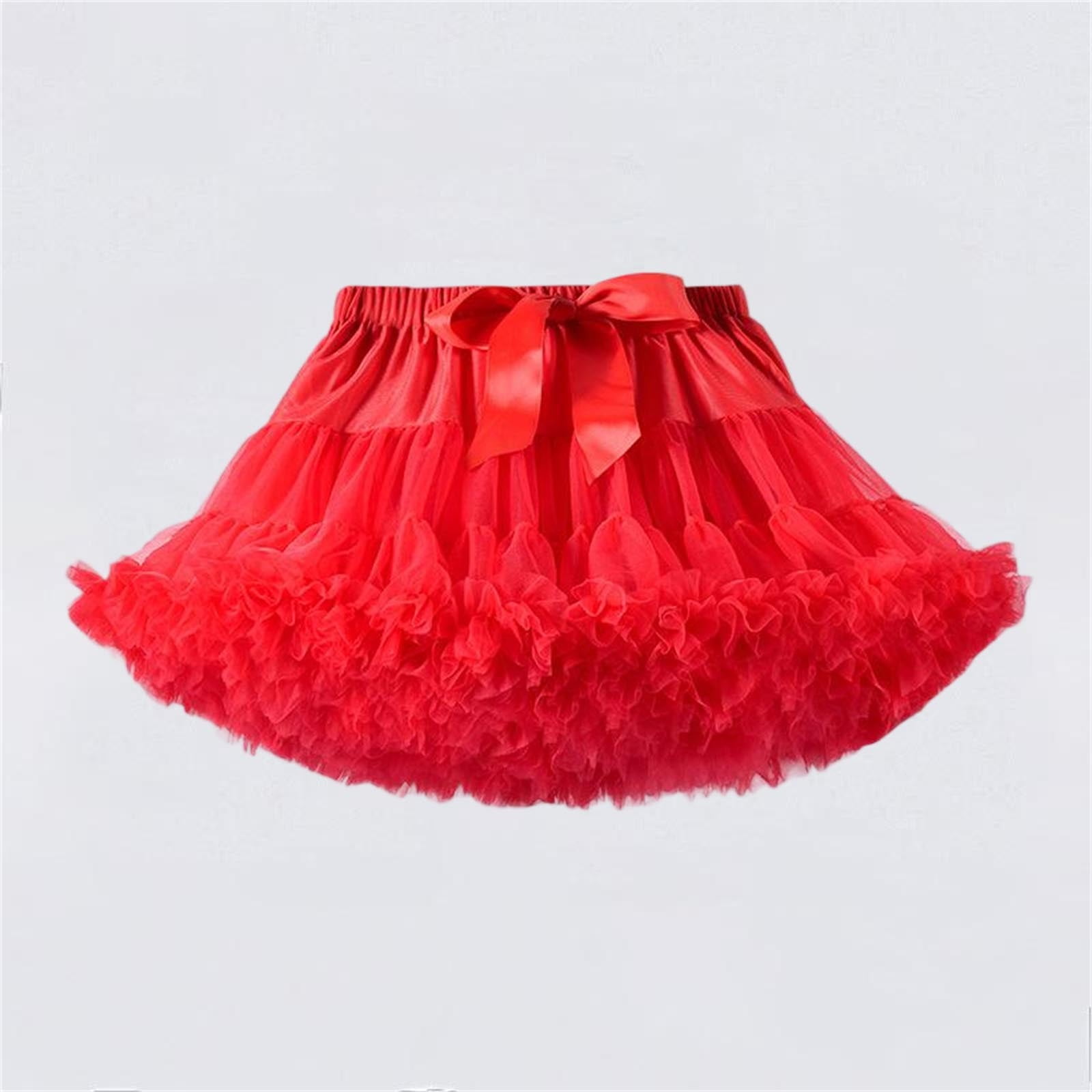 BRGZLK Girls Tutu Dress Fashion Solid Color Elastic Waist Half Skirt ...