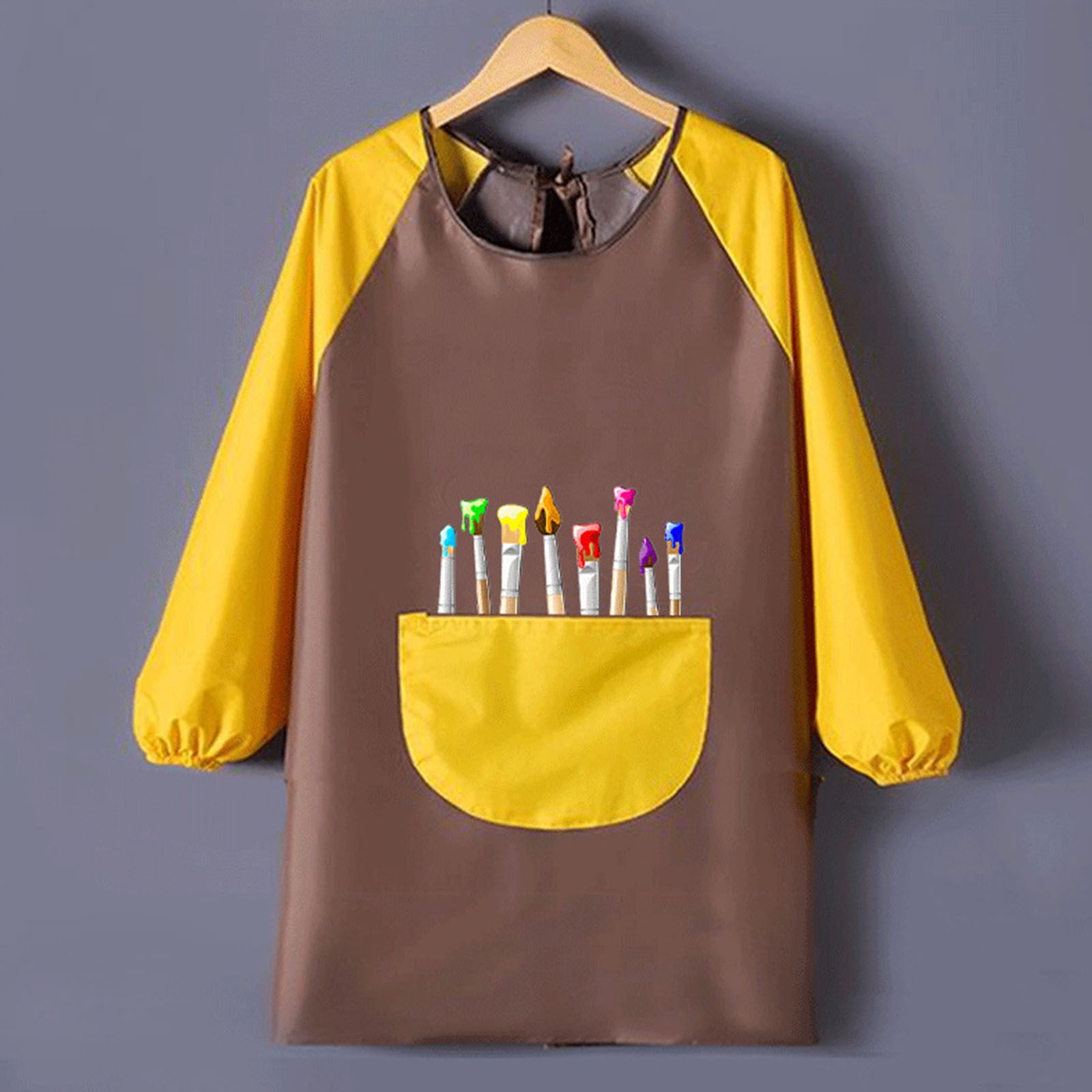 BRGZLK Kids Art Smock, Toddlers Painting Waterproof Long Sleeved Cover ...