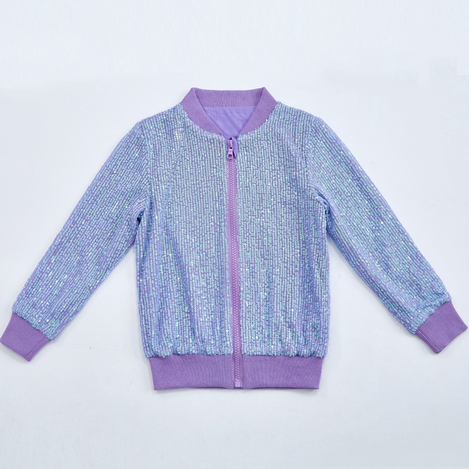 BRGZLK Kids Jackets Girls Boys Sequin Zipper Coat Jacket for Birthday ...