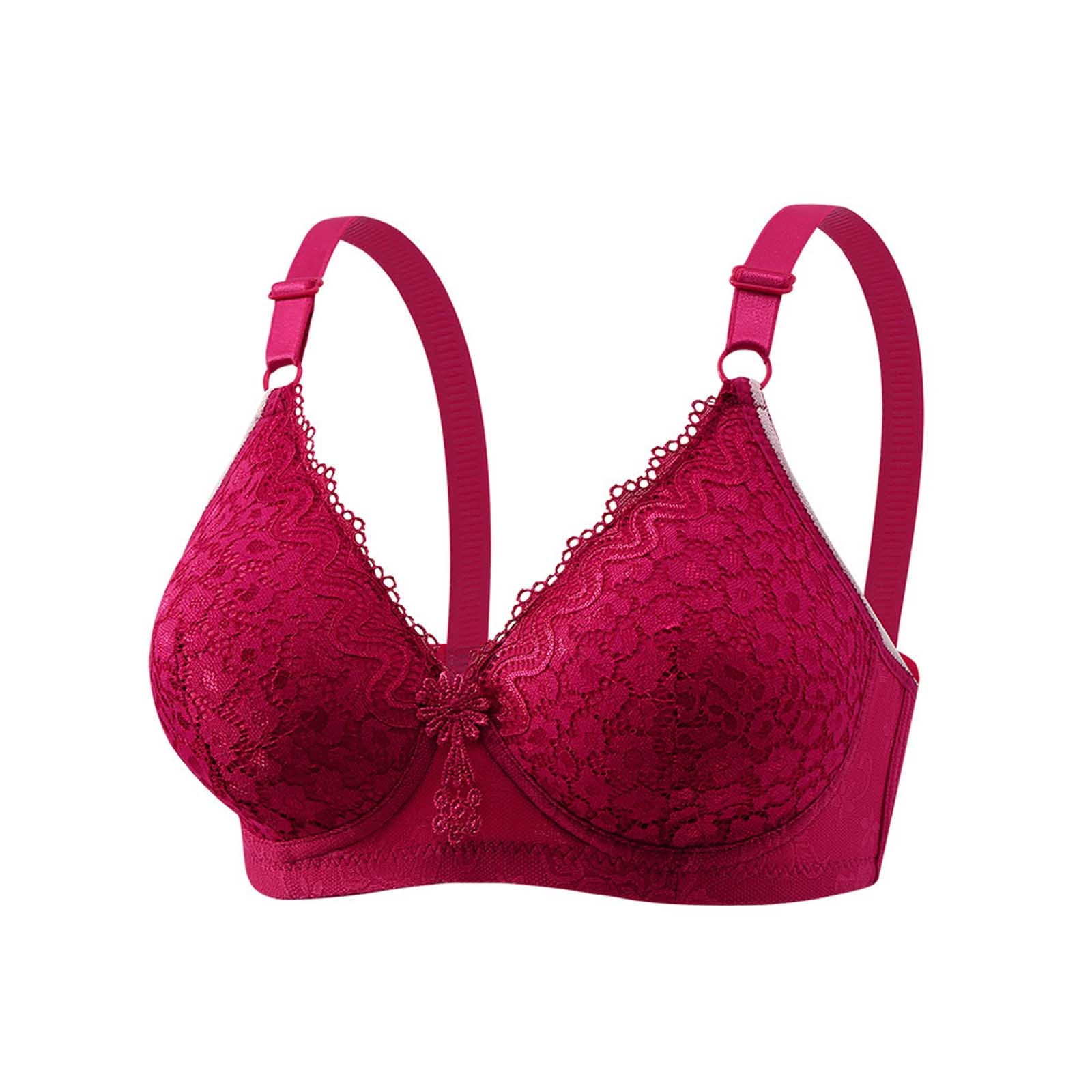 BRGZLK Lace Bras for Women Full Coverage Plus Size Comfort Soft ...