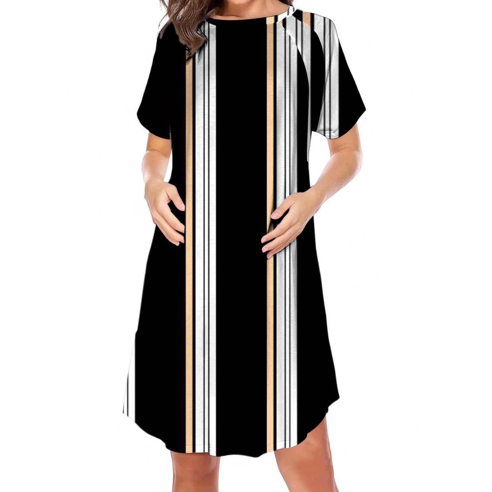 BRGZLK Maternity Nursing Dress 2026 Summer Knee-Length with Side Zipper ...